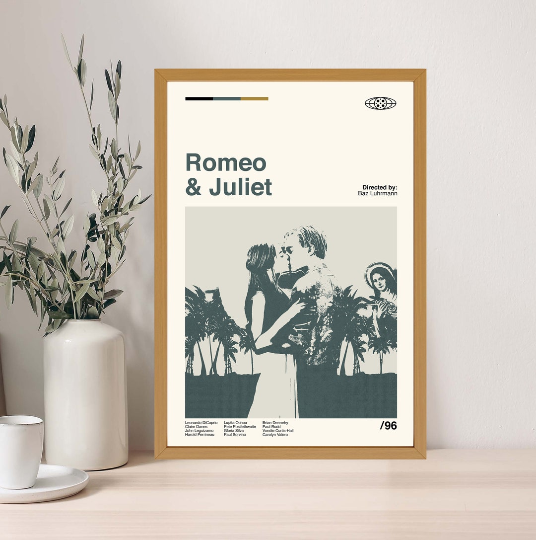 Romeo and Juliet Movie Poster, Romeo and Juliet Print, Wall Art ...