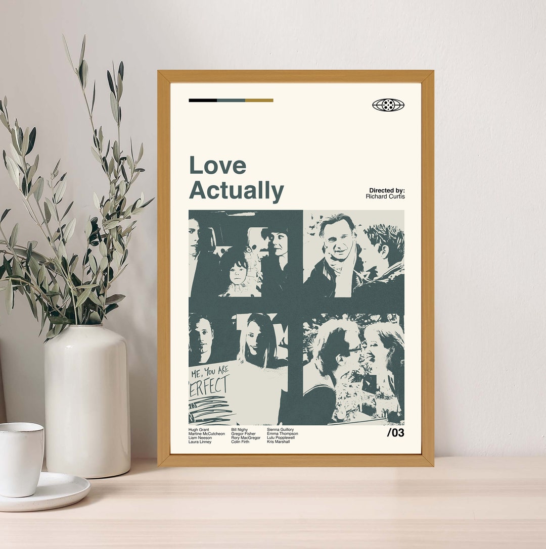 Love Actually Poster Richard Curtis Art Movie Poster - Etsy