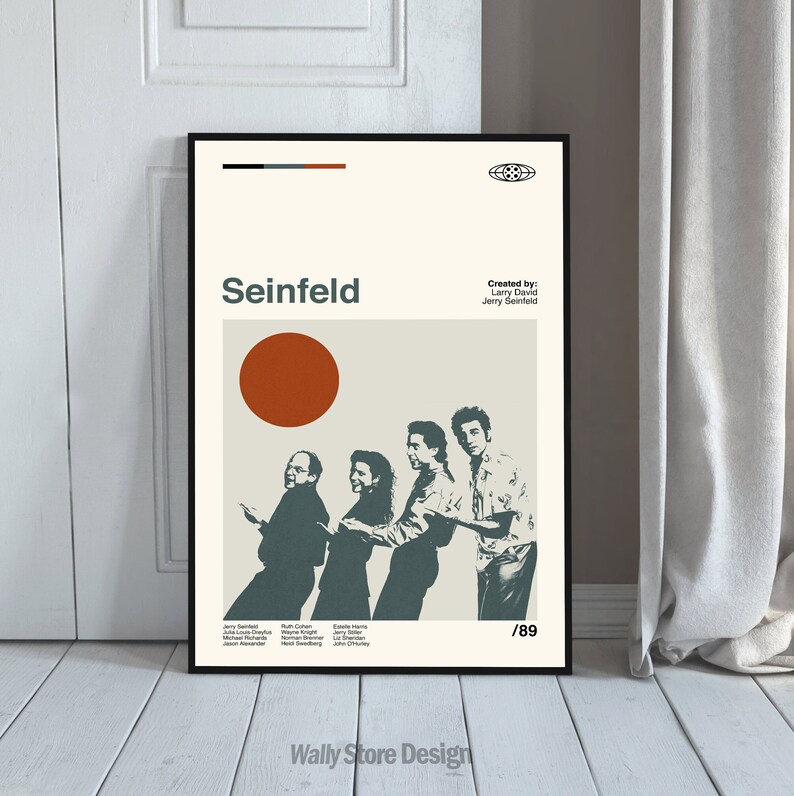 Seinfeld Poster, Seinfeld Print, Custom Poster, Vintage Inspired Poster ...