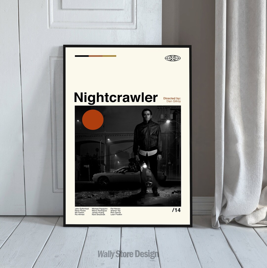 Nightcrawler Poster, Nightcrawler Print, Custom Poster, Vintage ...