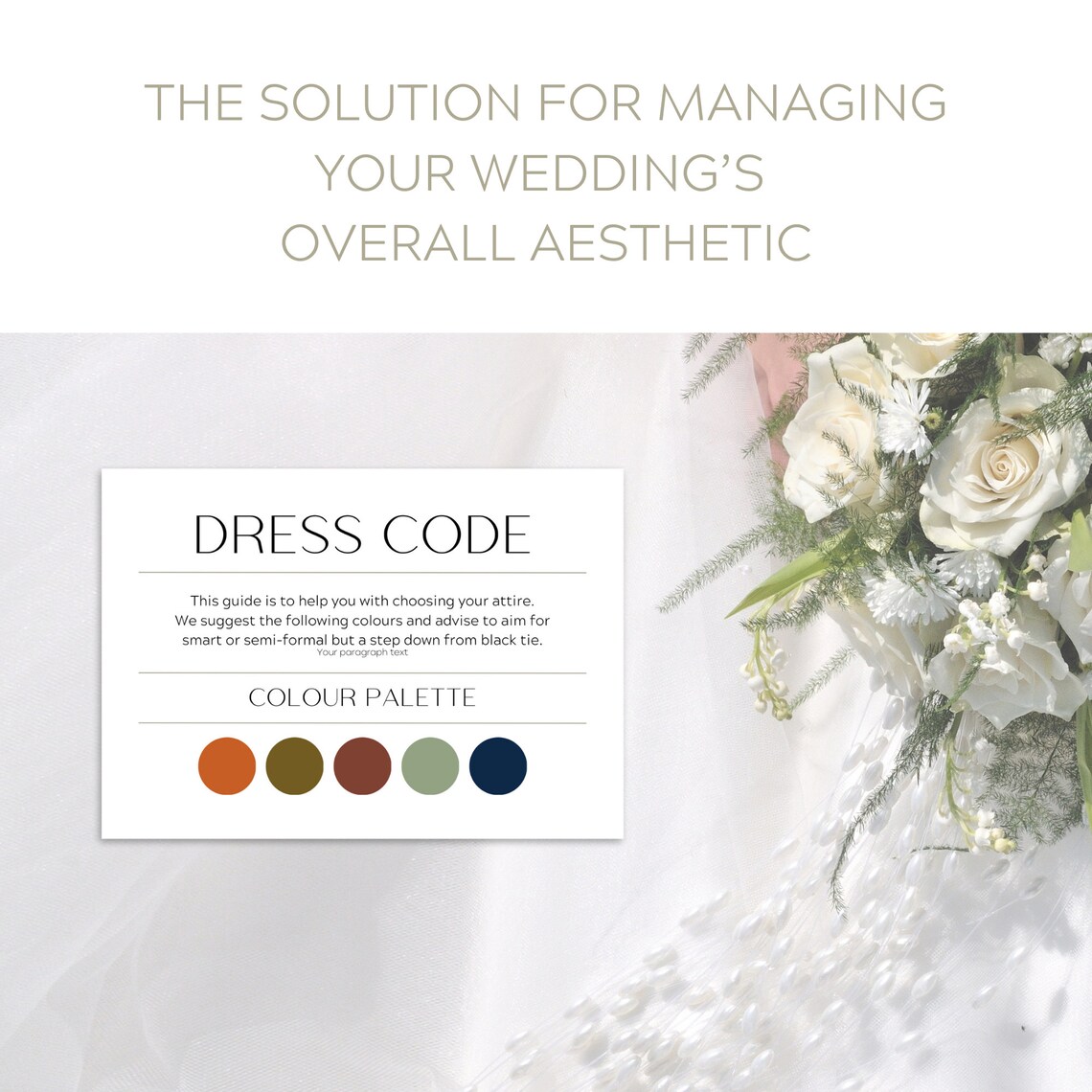 DIGITAL TEMPLATE | Smart Dress Code Guide for Weddings Parties Formal ...