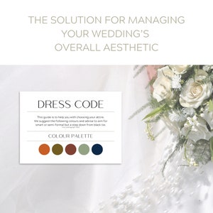 DIGITAL TEMPLATE | Smart Dress Code Guide for Weddings Parties Formal ...