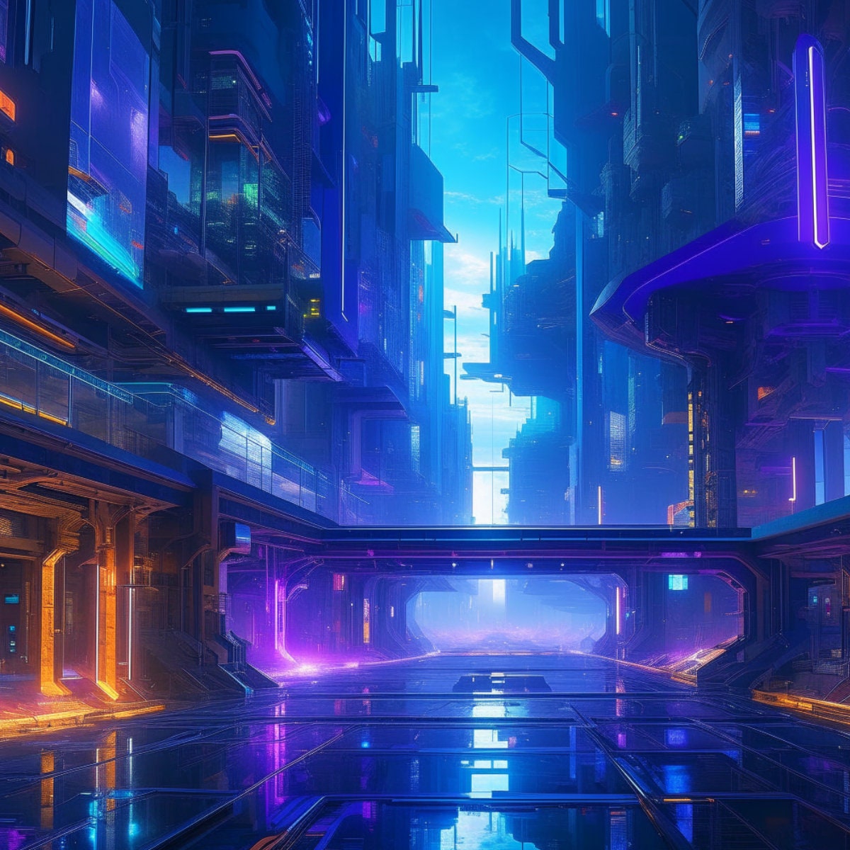 Cyberspace, Digital Art, Wall Art, Robotic Art, Cyberspace, Digital ...