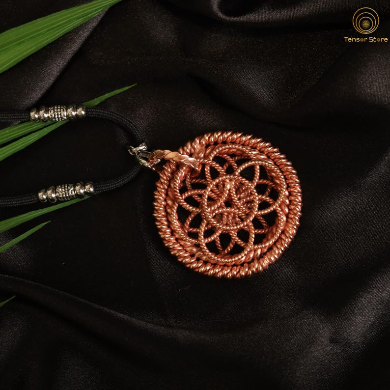 Tensor Seed of Life Pendant – Copper Tensor Trio 528, 432, 144 Mhz ...