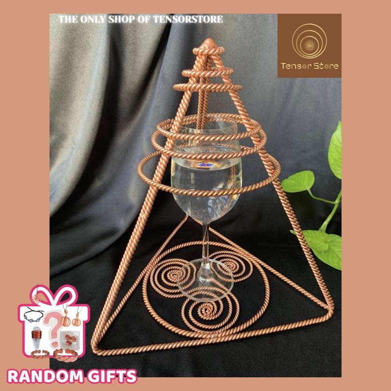 6-frequency Copper Water Charging Pyramid: Sacred Geometry Meditation ...