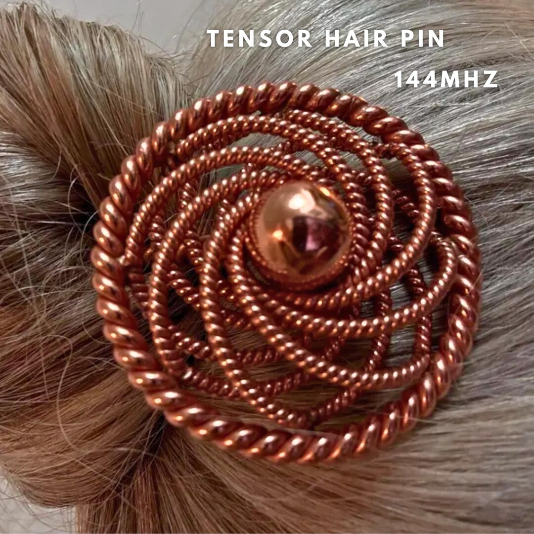 Tensor Hairpin: Pure Copper Energy Hair Clip for Grounding - Etsy