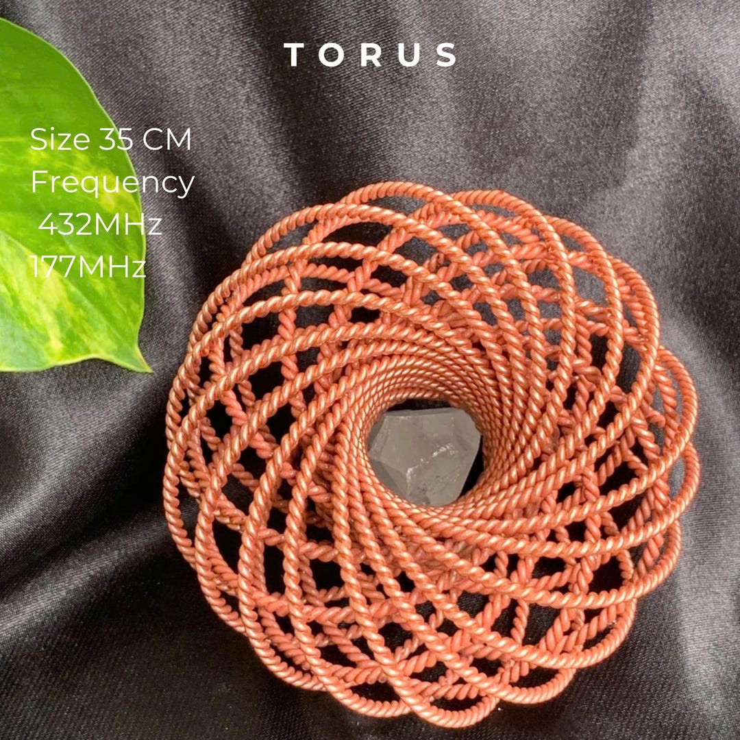 Torus, Medium Size Torus, Handmade Copper Torus, 432mhz & 177mhz ...