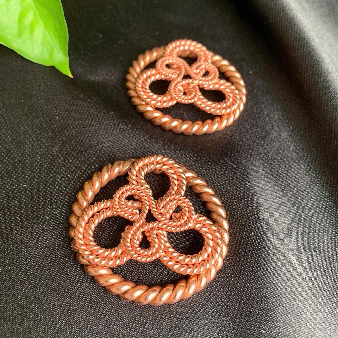 Heddeka Elemental Symbol, Handmade Copper Energy Ring, Sacred Geometry ...