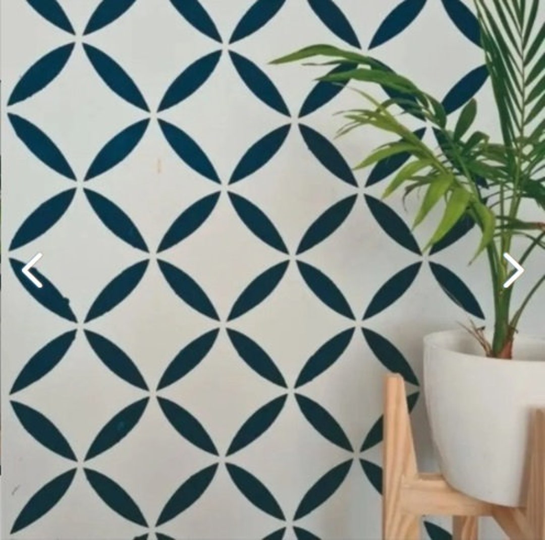 Modern Wall Stencil, Wall Decor Stencil, Reusable Stencil for Painting ...