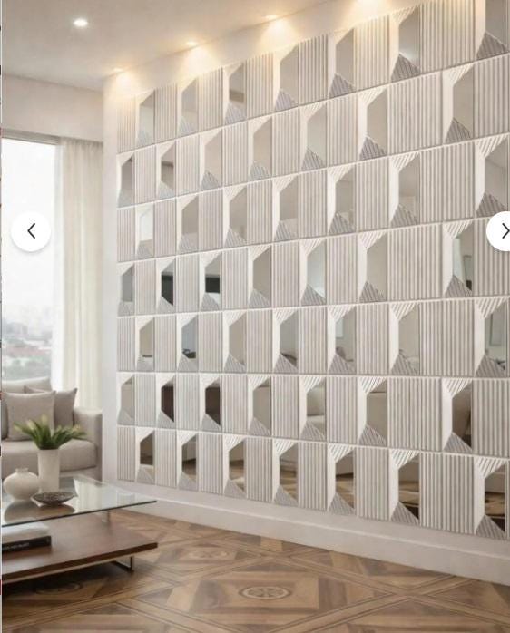 3D Mirror Wall Panels: Modern Decorative Wall Tile (50x50 Cm) - Etsy