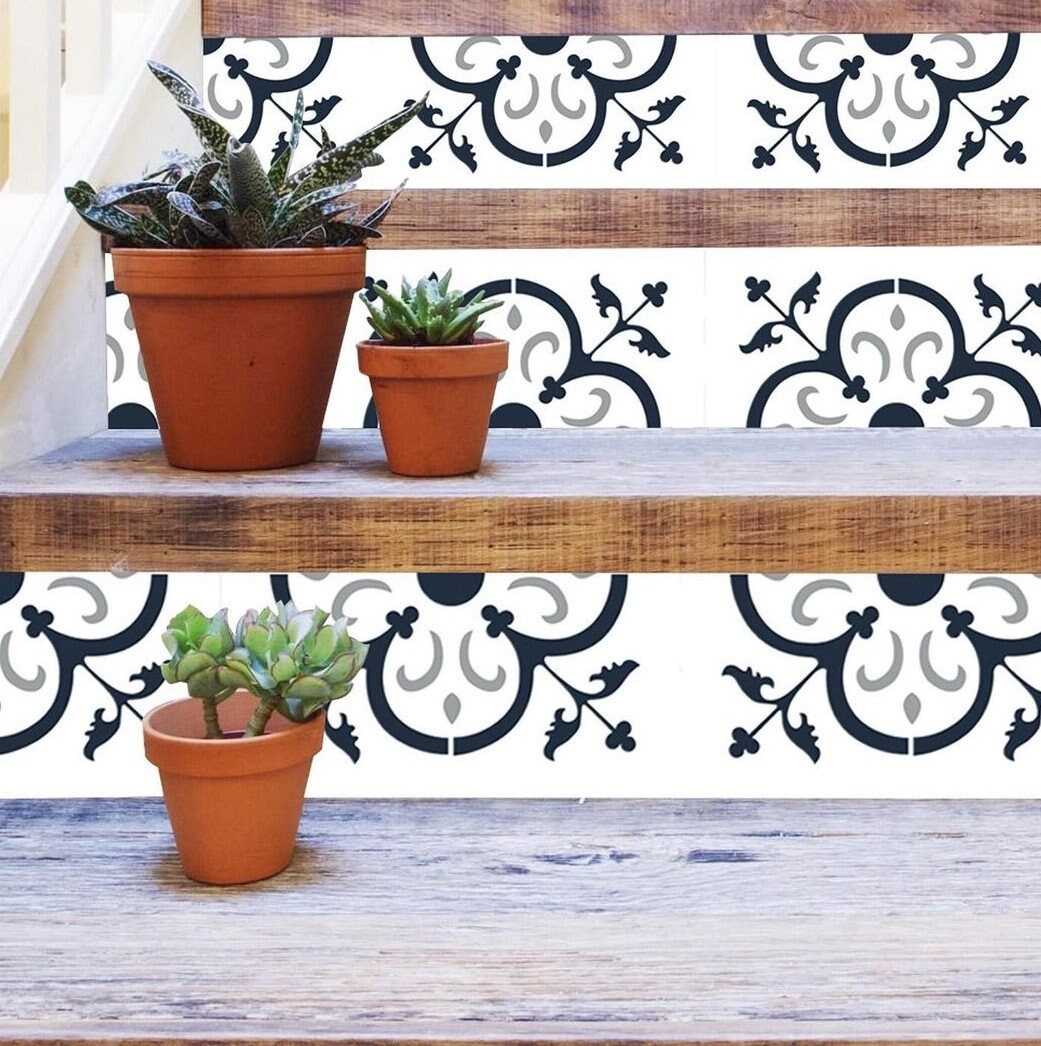 Vintage PVC Floor Tiles, Self Adhesive PVC Flooring, Peel and Stick ...