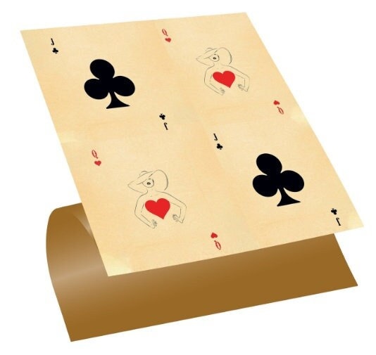Playing Card Vinyl Stickers, Poker Card PVC Tiles, Peel and Stick Floor ...