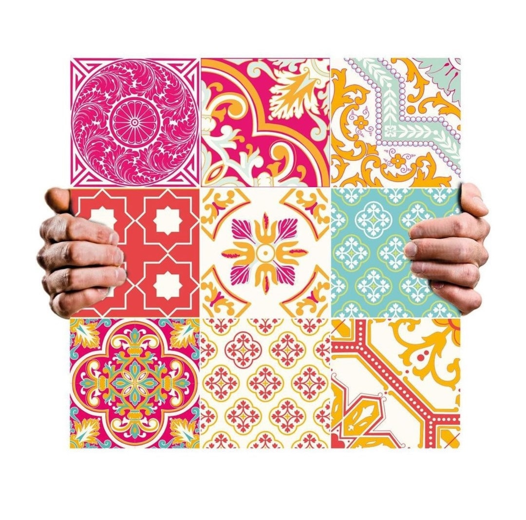 Patchwork Vinyl Tiles, Self Adhesive PVC Tiles, Peel and Stick Vinyl ...