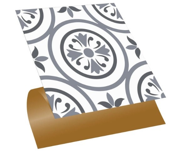 PVC Floor Tiles, Removable Tile Sticker, Self Adhesive PVC Flooring ...