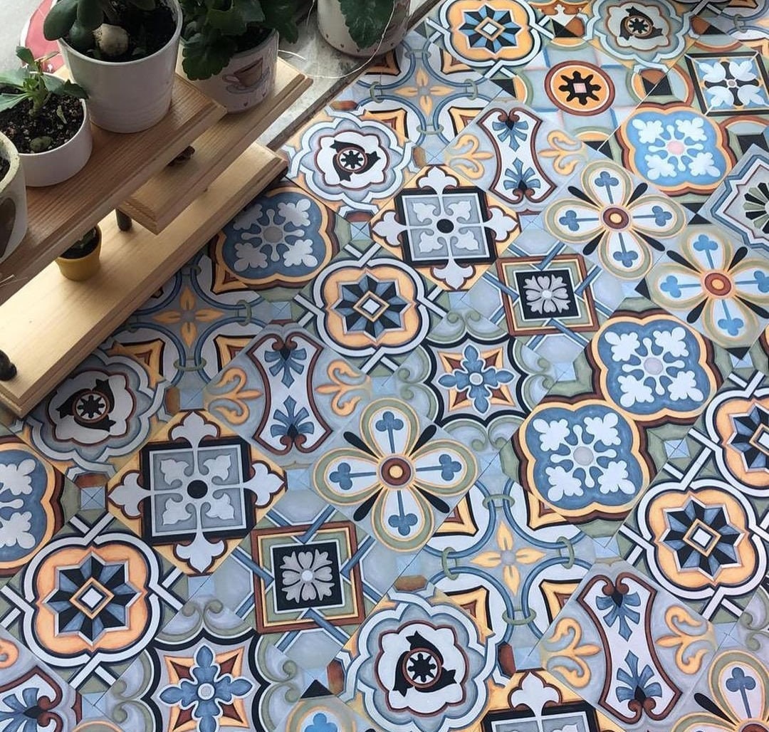 Moroccan Style Tiles, Backsplash Tile Stickers, Stair Riser Decals ...