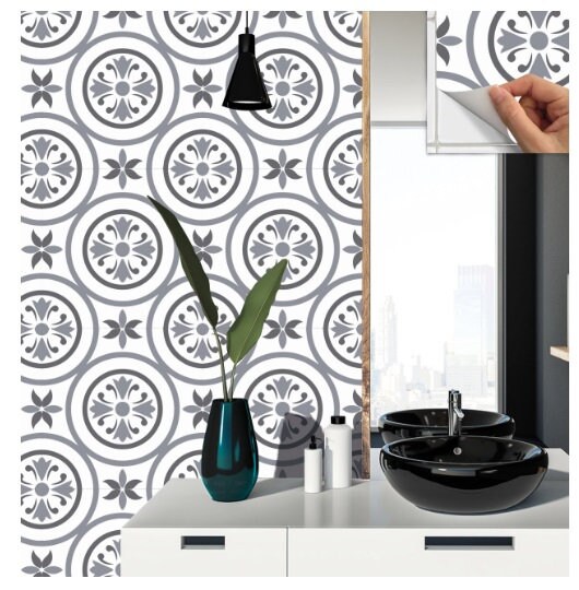 PVC Floor Tiles, Removable Tile Sticker, Self Adhesive PVC Flooring ...