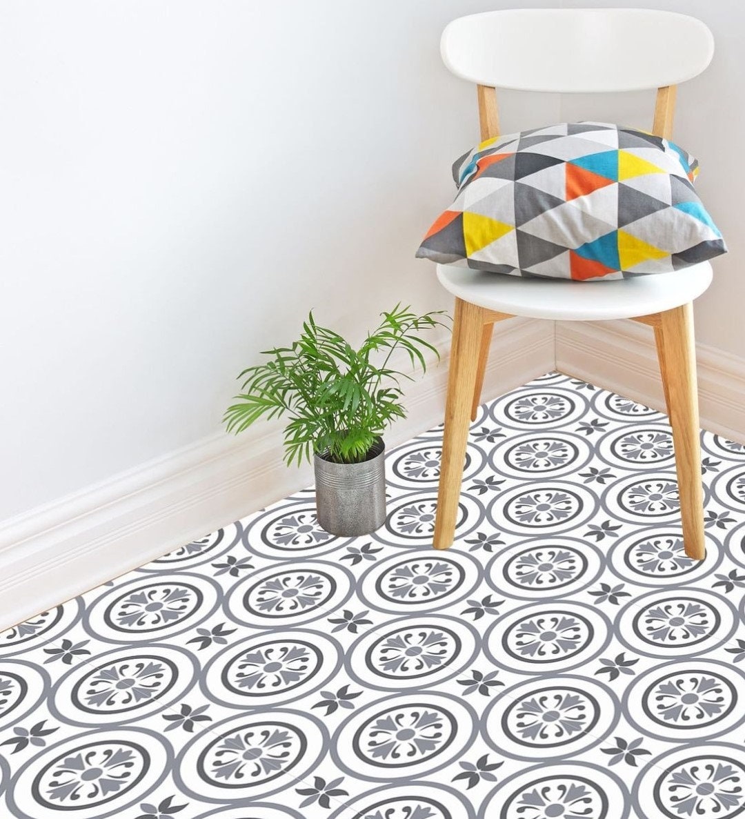 PVC Floor Tiles, Removable Tile Sticker, Self Adhesive PVC Flooring ...