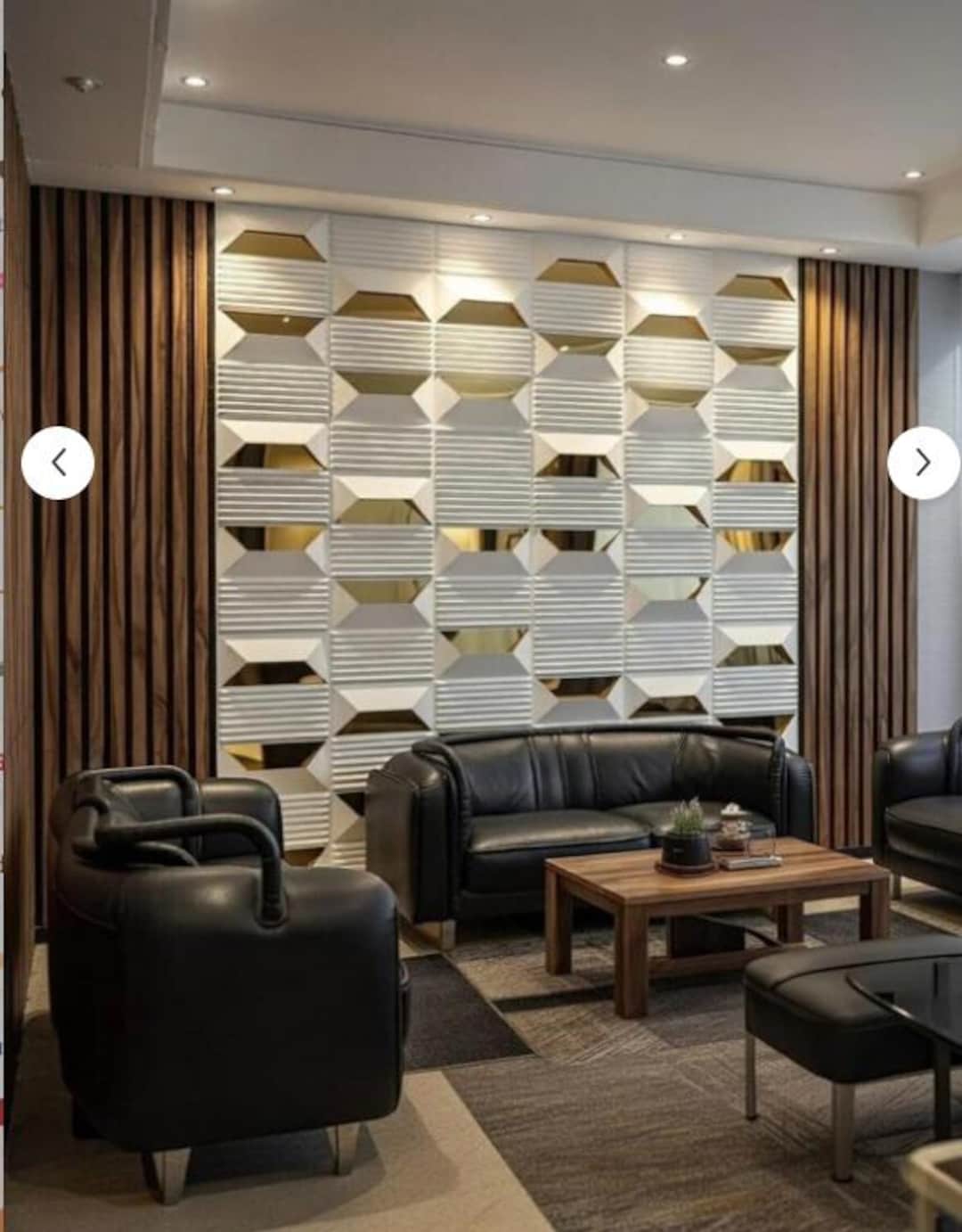 3D Mirror Wall Panels: Modern Decorative Wall Tile (50x50 Cm) - Etsy