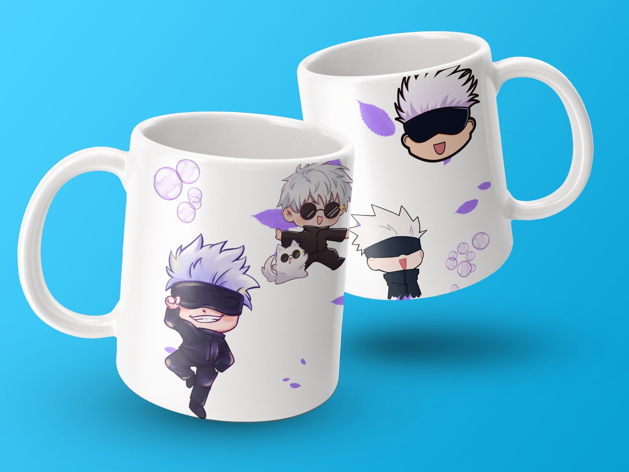 GOJO Sublimation Design, Sublimation Template, Anime Mug Design, Mug ...