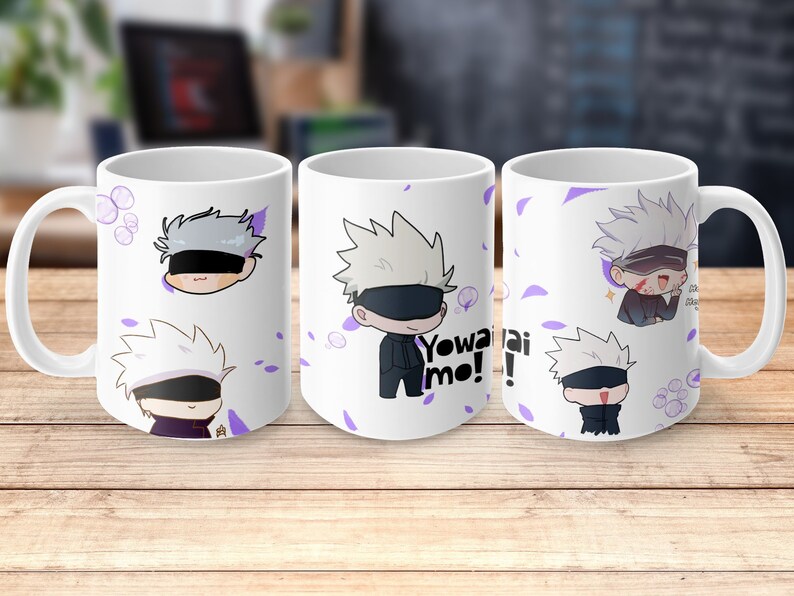 GOJO Sublimation Design, Sublimation Template, Anime Mug Design, Mug ...