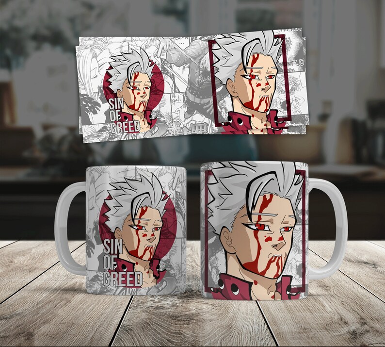 Anime Sublimation Design, Sublimation Template, Anime Mug Design ...