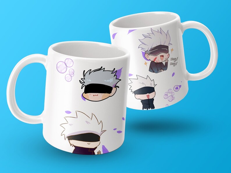 GOJO Sublimation Design, Sublimation Template, Anime Mug Design, Mug ...