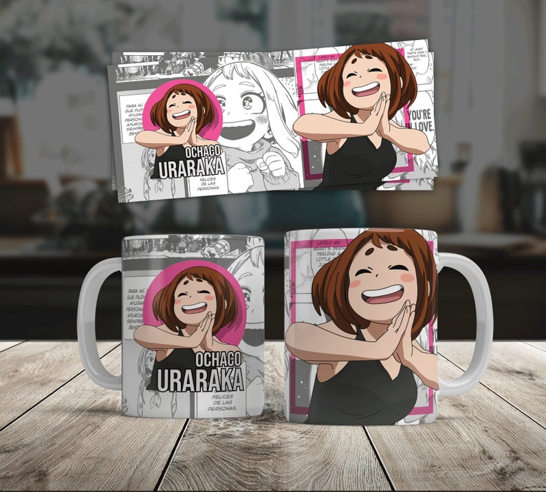 Anime Sublimation Design, Sublimation Template, Anime Mug Design ...