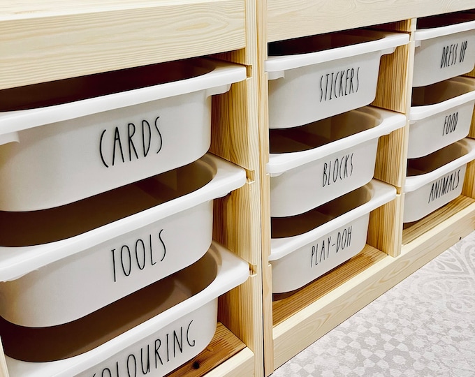 TROFAST Toy Labels, Storage Labels, Organisation Labels Ikea Trofast ...