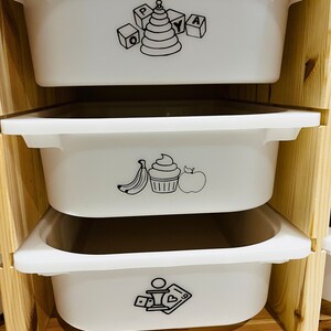 Toy Storage Labels | Trofast Labels | Picture Toy Labels | Toy Bin ...