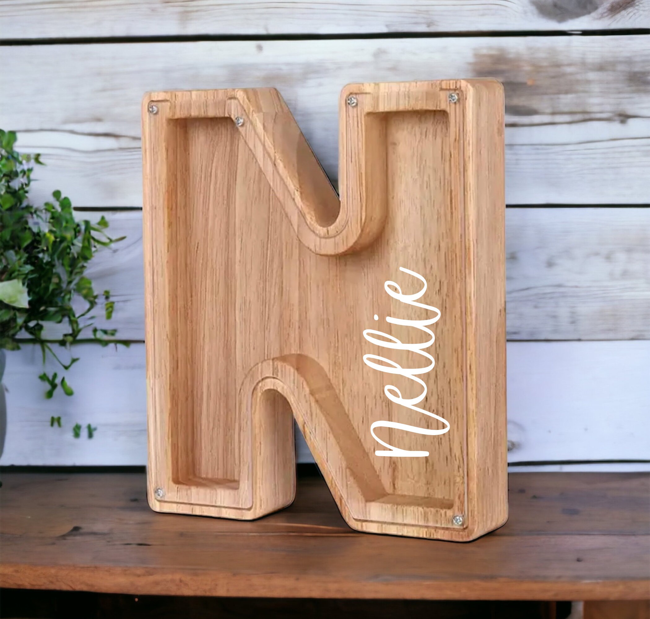 Wooden Piggy Bank Wooden Money Box Personalised Money Box Spardose ...