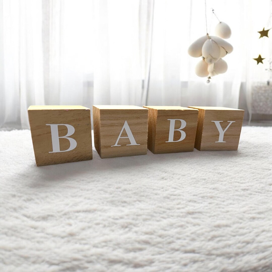 Wooden Name Block | Wooden Baby Blocks | Wooden Name Blocks | Baby Name ...