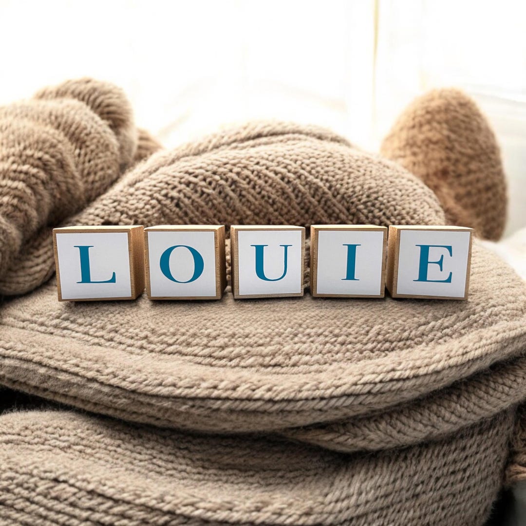 Wooden Name Block | Wooden Baby Blocks | Wooden Name Blocks | Baby Name ...