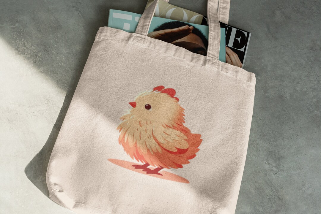 Chicken Tote Bag, Chicken Print Bag, Farm Animal Tote, Chicken Lover's ...