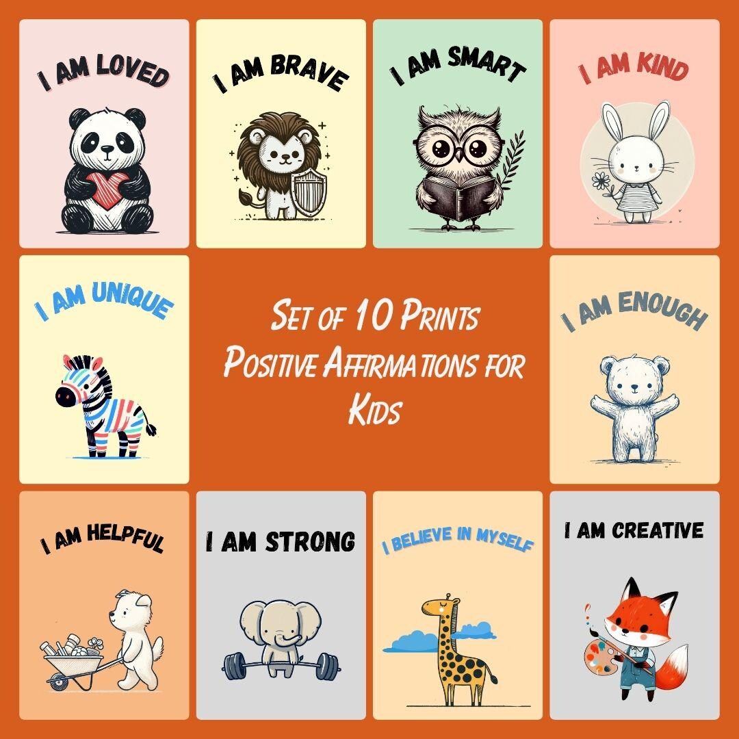 Positive Affirmation Posters, Kids Room Decor (digital Download) - Etsy