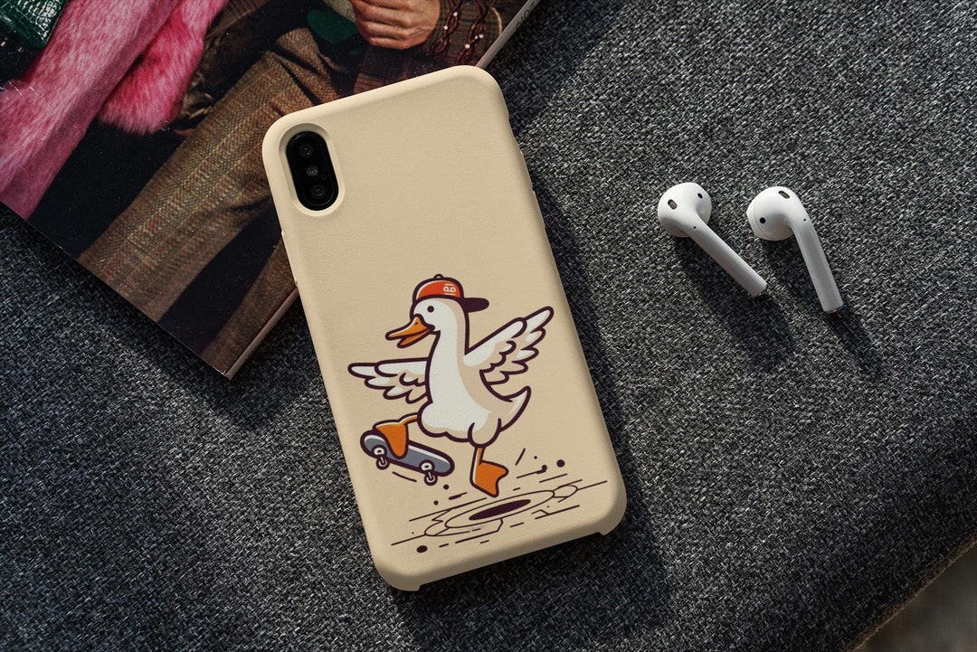 Cute Duck Design Protective Cover, Phone Accessory, Gift for ...