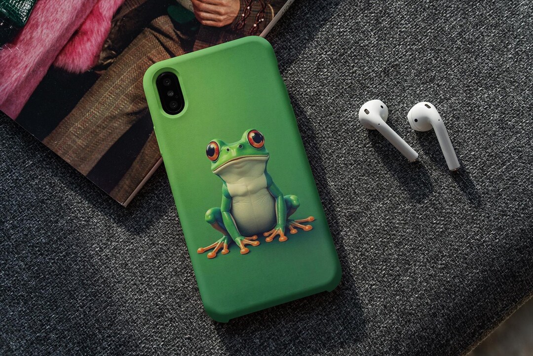 Frog Phone Case - Cute Frog Design, Tough Phone Cover, Nature-inspired ...