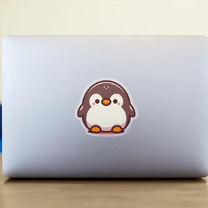 Cute Penguin Sticker, Penguin Decal for Laptops, Water Bottles, Animal ...