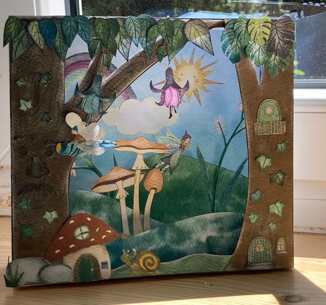 Little Fairies Paper Craft Kit Digital Download DIY Fairies Gnomes ...