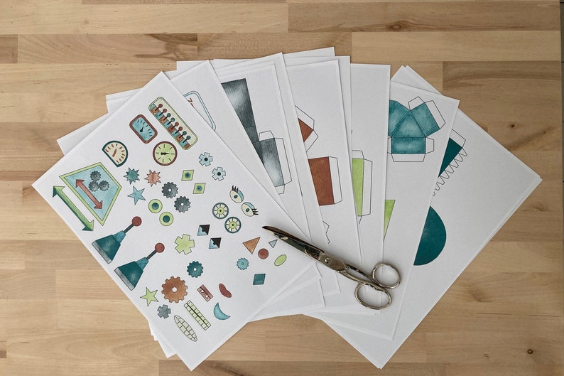 Robot Craft Kit, Digital Download, Crafts With Children, Children's ...