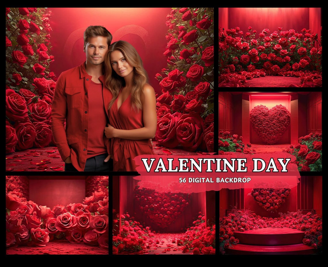 Valentine Day Backdrop Overlays, Backdrop Overlays, Newborn Studio ...
