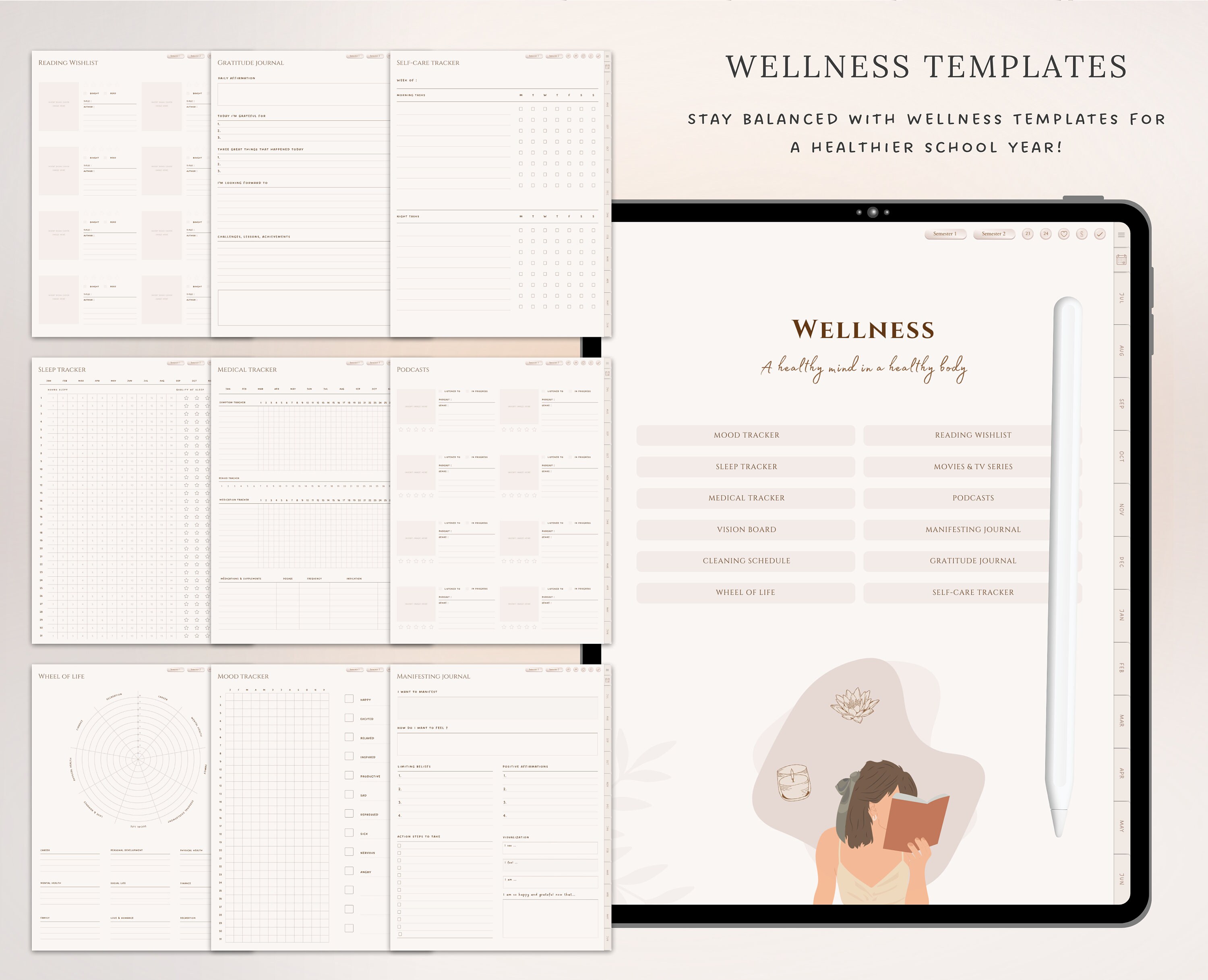 2023-2024 Student Digital Planner Goodnotes Academic Planner - Etsy