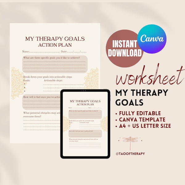 Health Goal Worksheet - Etsy