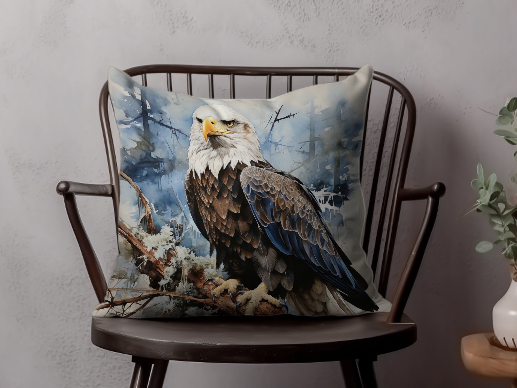Watercolour Blueprint Bald Eagle Clipart 12 JPG High Resolution of ...