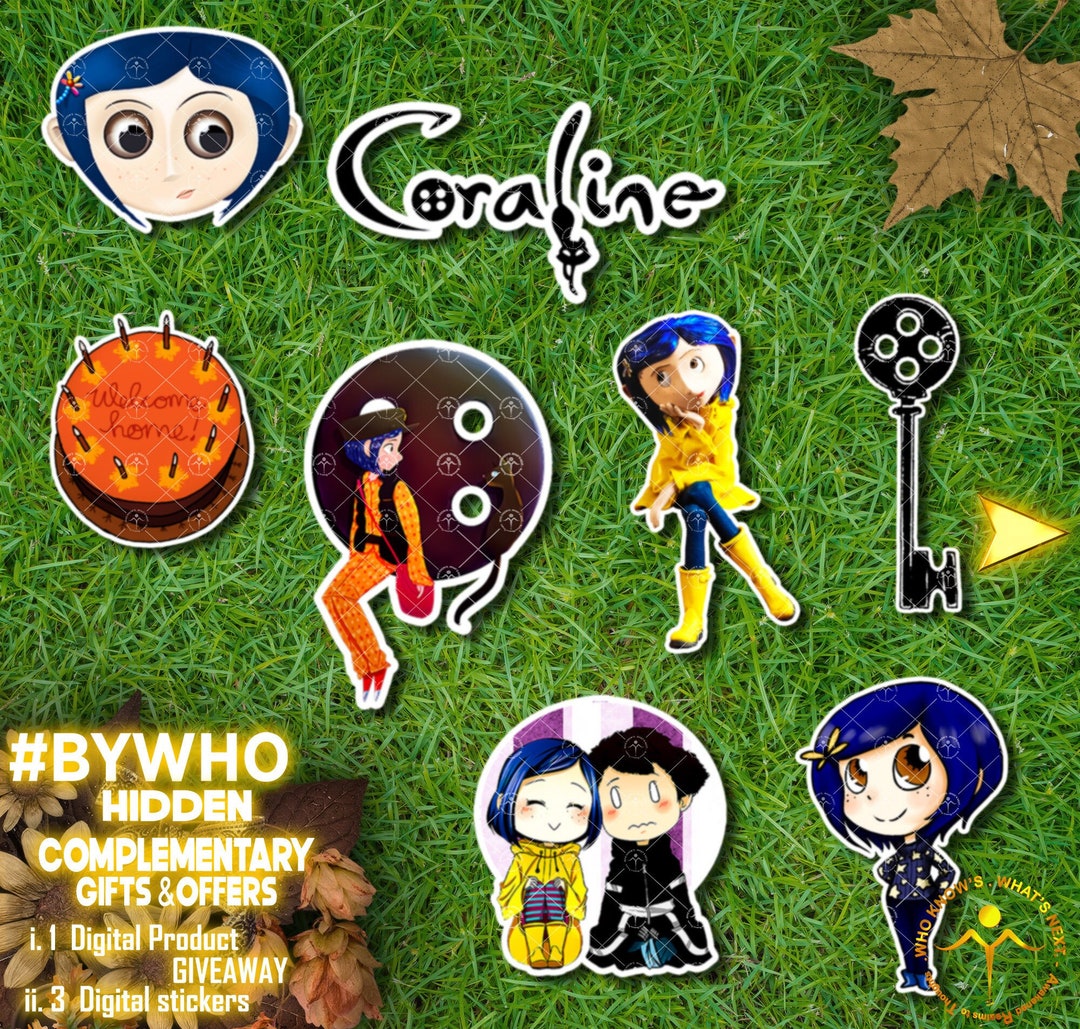 Limited Coraline Stickers Coraline Doll Custom Coraline Svg Coraline ...