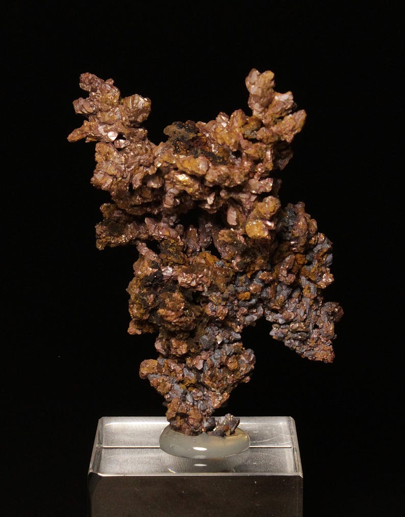 Native Copper With Cuprite/crystals/mineral From Oumjrane, Morocco - Etsy