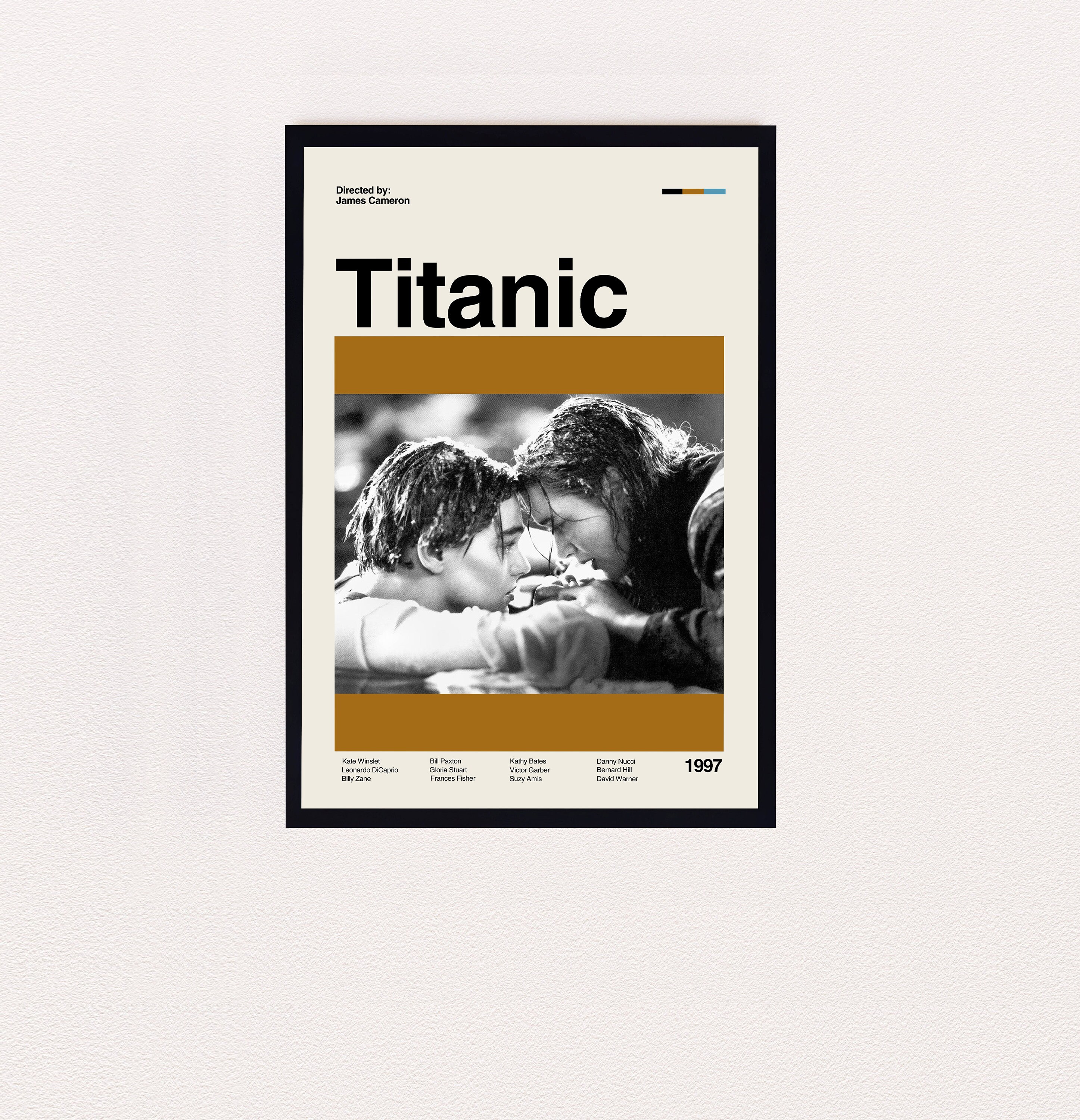 Titanic Retro Modern, Titanic Movie, Album Cover Poster (No Framed ...