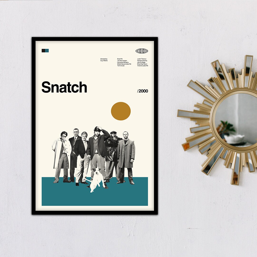Snatch Poster Vintage Movie Poster Minimalist Art Retro - Etsy