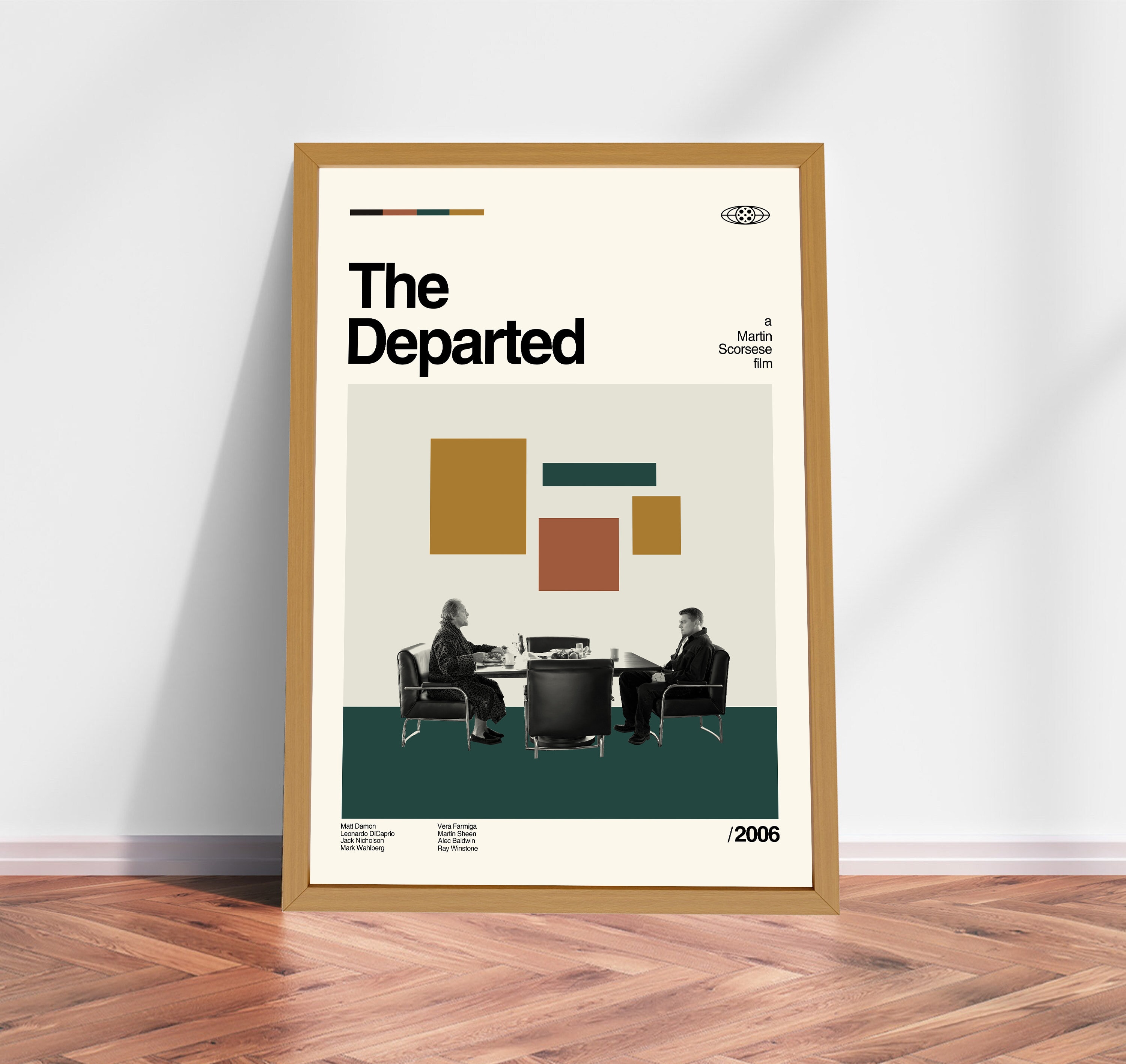 The Departed Poster, Minimalist Poster, Retro Modern, Retro Movie ...