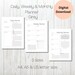Printable Planner Bundle: Daily, Weekly, Monthly (A4, A5, US Letter ...
