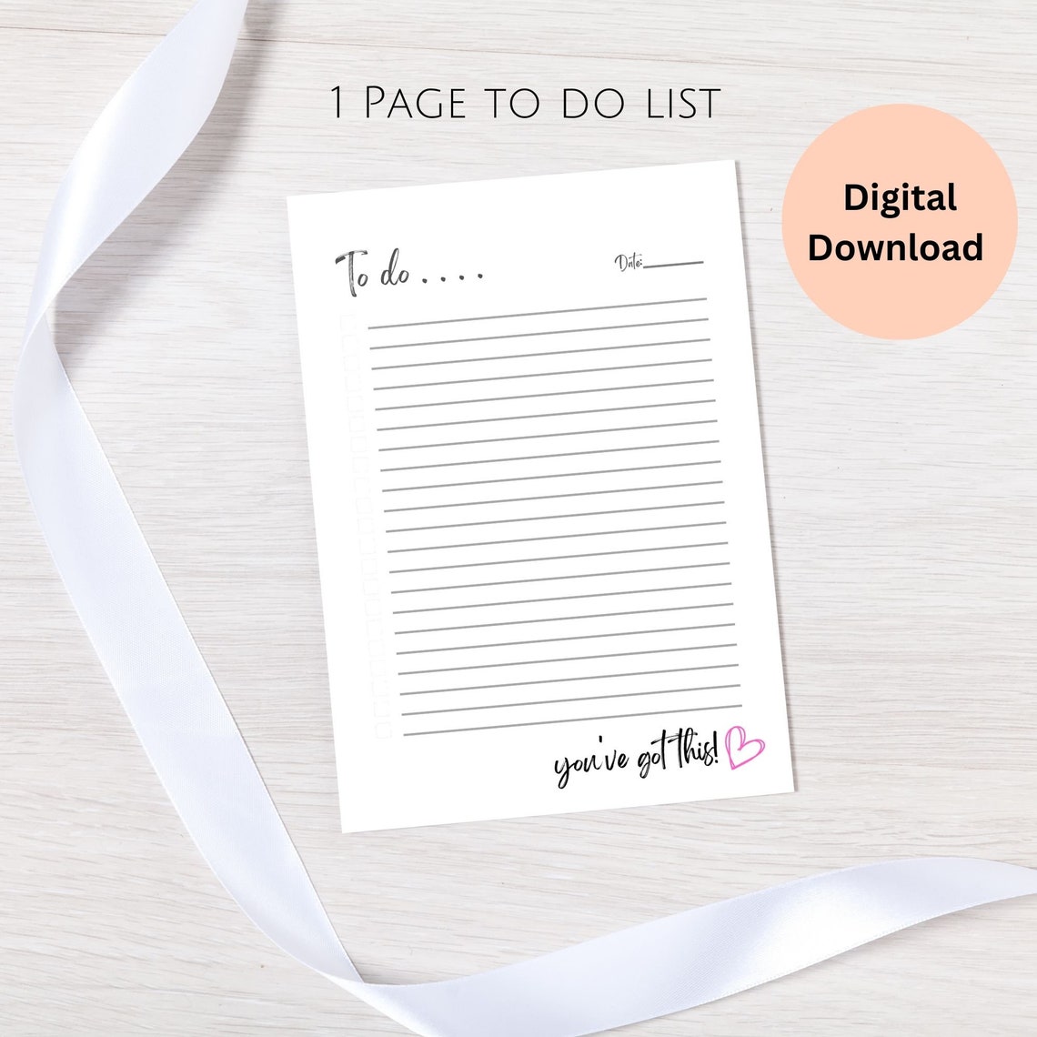 To Do List Printable to Do Printable Daily Planner Task - Etsy